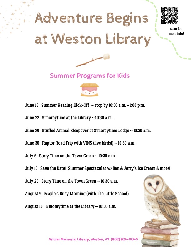Summer Reading – Wilder Memorial Library